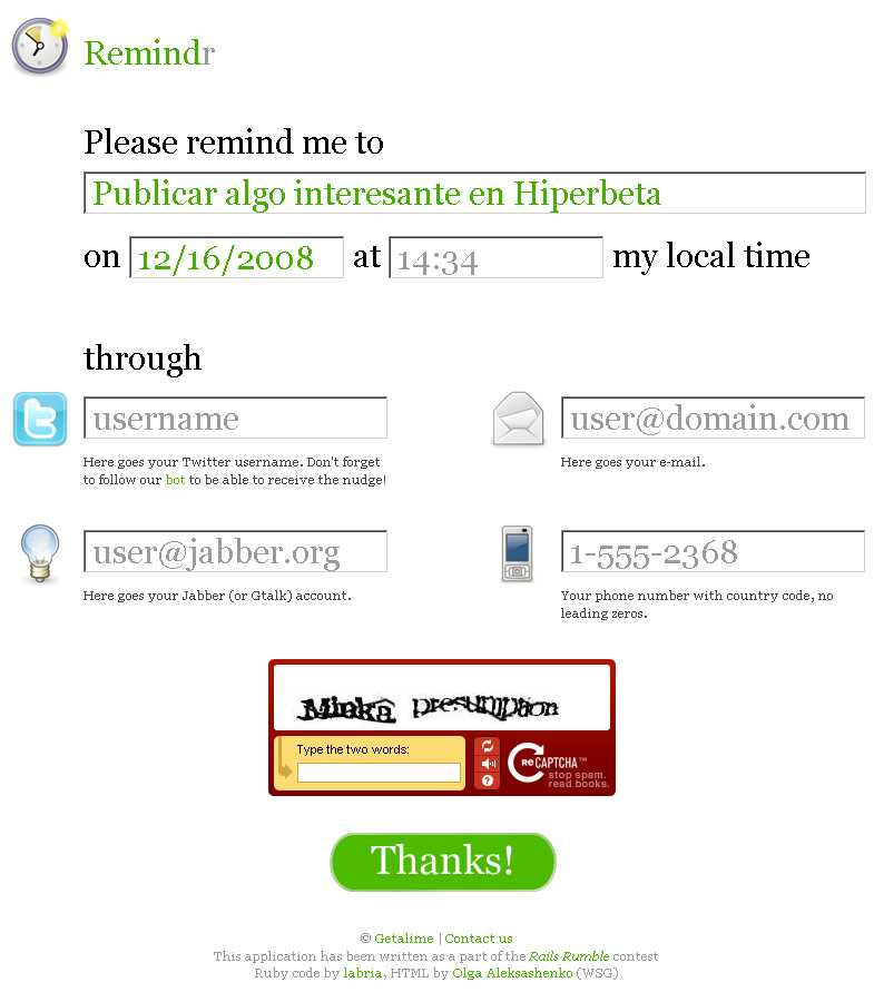 Remindr te ayuda a recordar eventos | HiperBeta