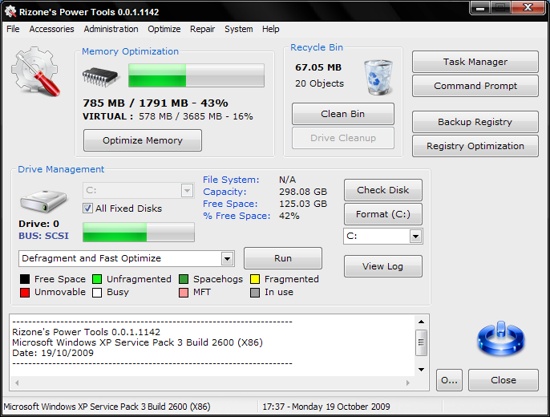 Rizone’s Power Tools, la forma más sencilla de optimizar Windows ...