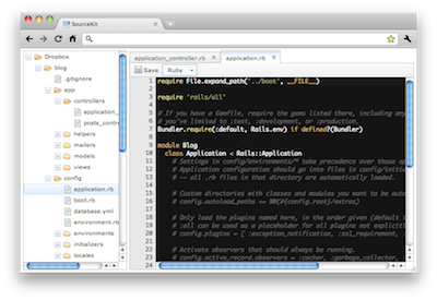 SourceKit; un editor de código gratuito para Google Chrome | HiperBeta